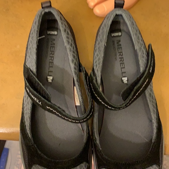 Merrell | Shoes | Nwot Merrill Select Grip Slip Ons Grey Anc Black Size ...